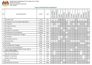 Calendar 2024 Malaysia Serta Cuti Umum 2024 Dan Hari Kelepasan Am Negeri 2024
