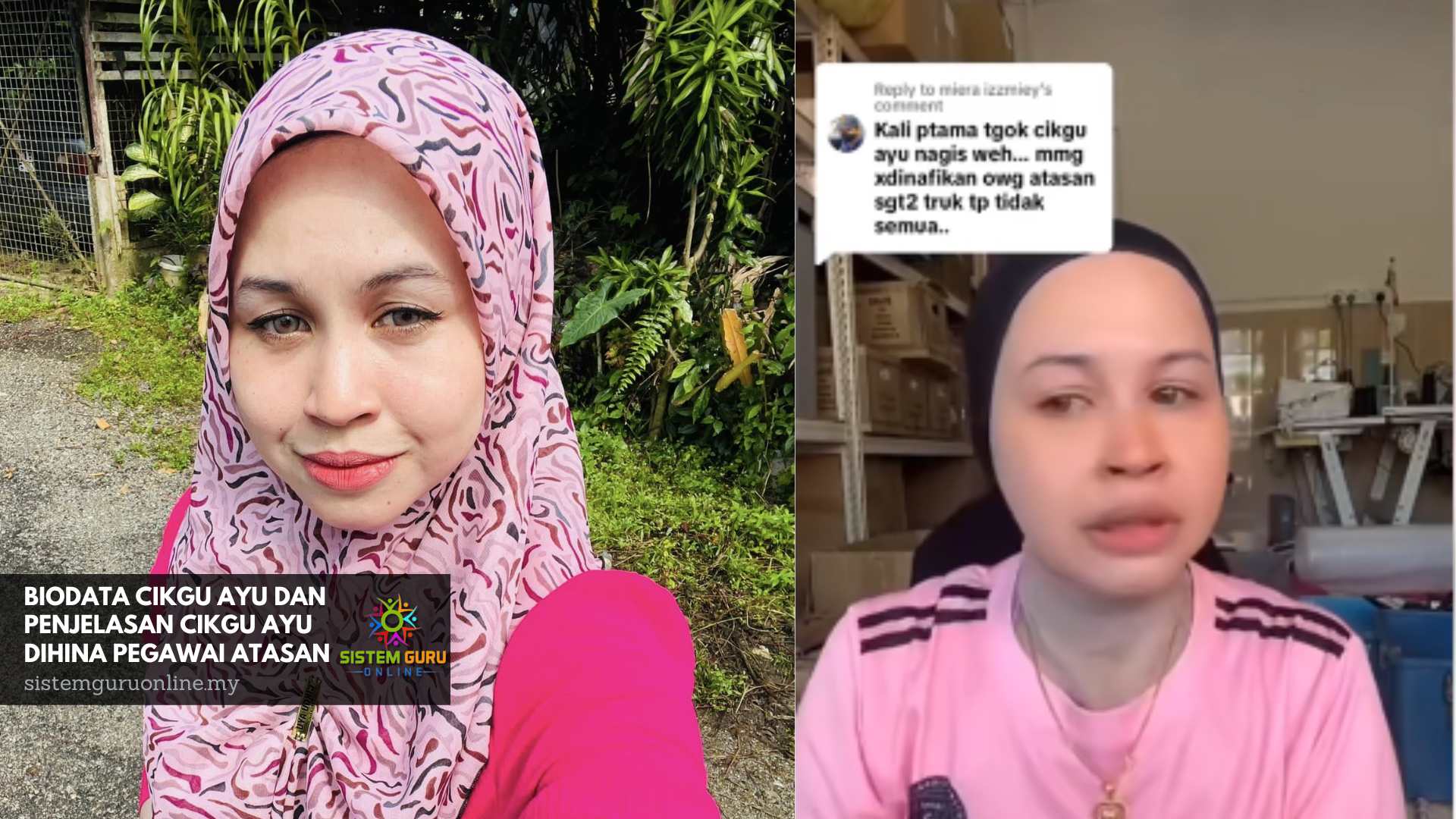 Biodata Cikgu Ayu Dan Penjelasan Cikgu Ayu Dihina Pegawai Atasan