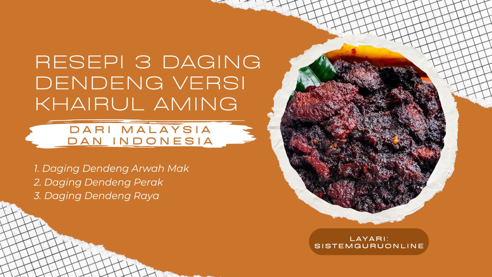 3 Resepi Dendeng Daging Versi Khairul Aming Dari Malaysia Dan Indonesia