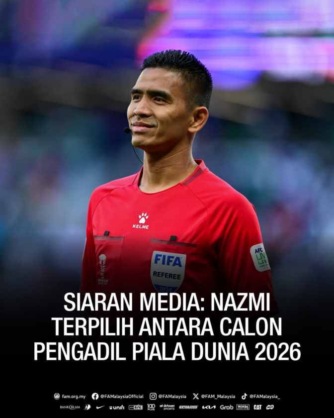 Nazmi Saharuddin Pengadil Malaysia Di Piala Dunia 2026