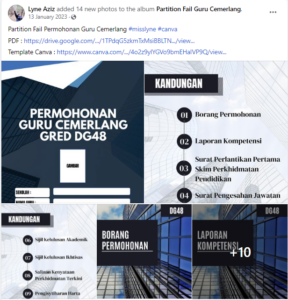 Permohonan Kenaikan Pangkat DG44 Ke DG48 Tahun 2024