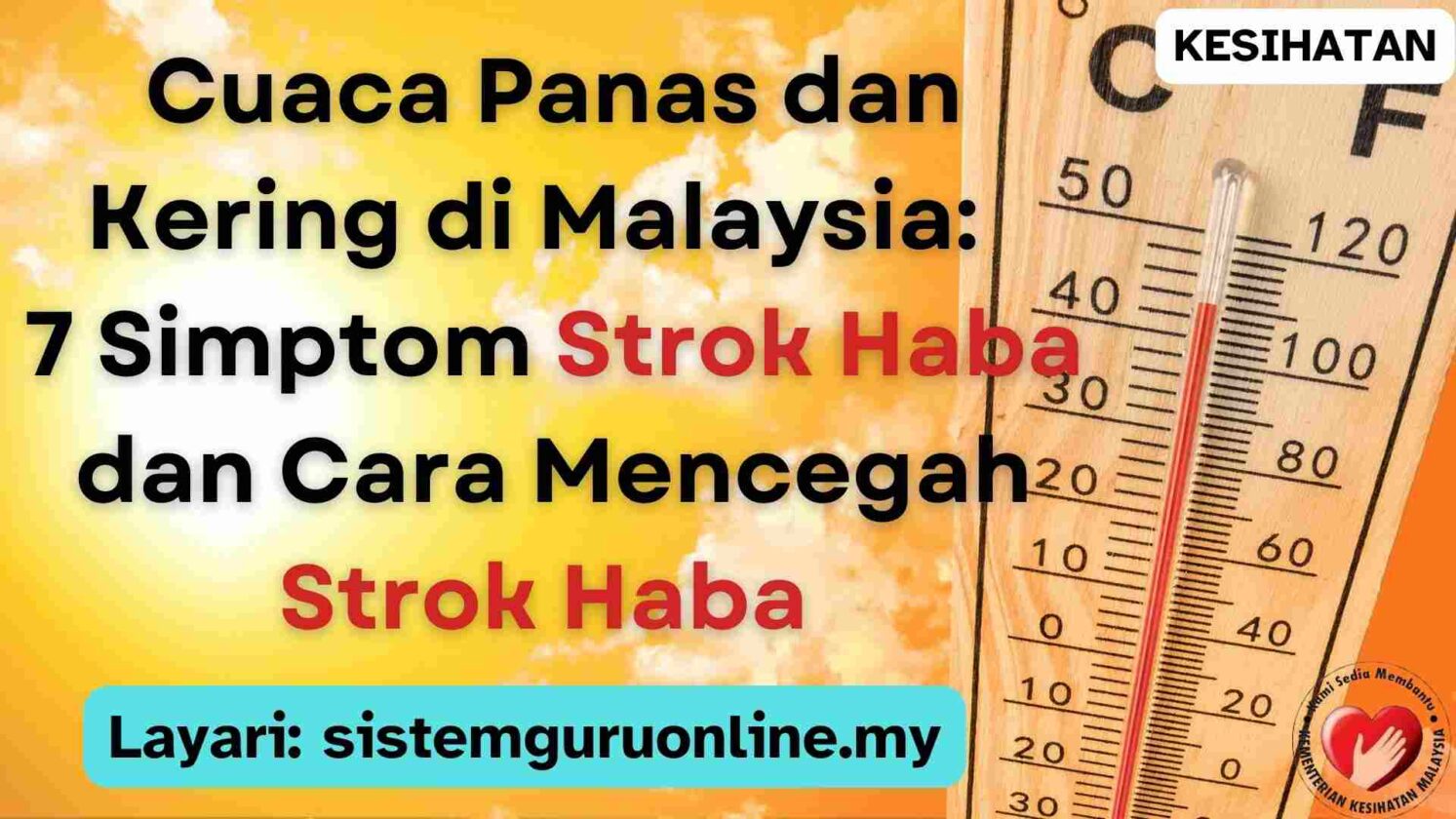 Cuaca Panas Dan Kering: 7 Simptom Strok Haba Dan Cara Mencegah Strok Haba