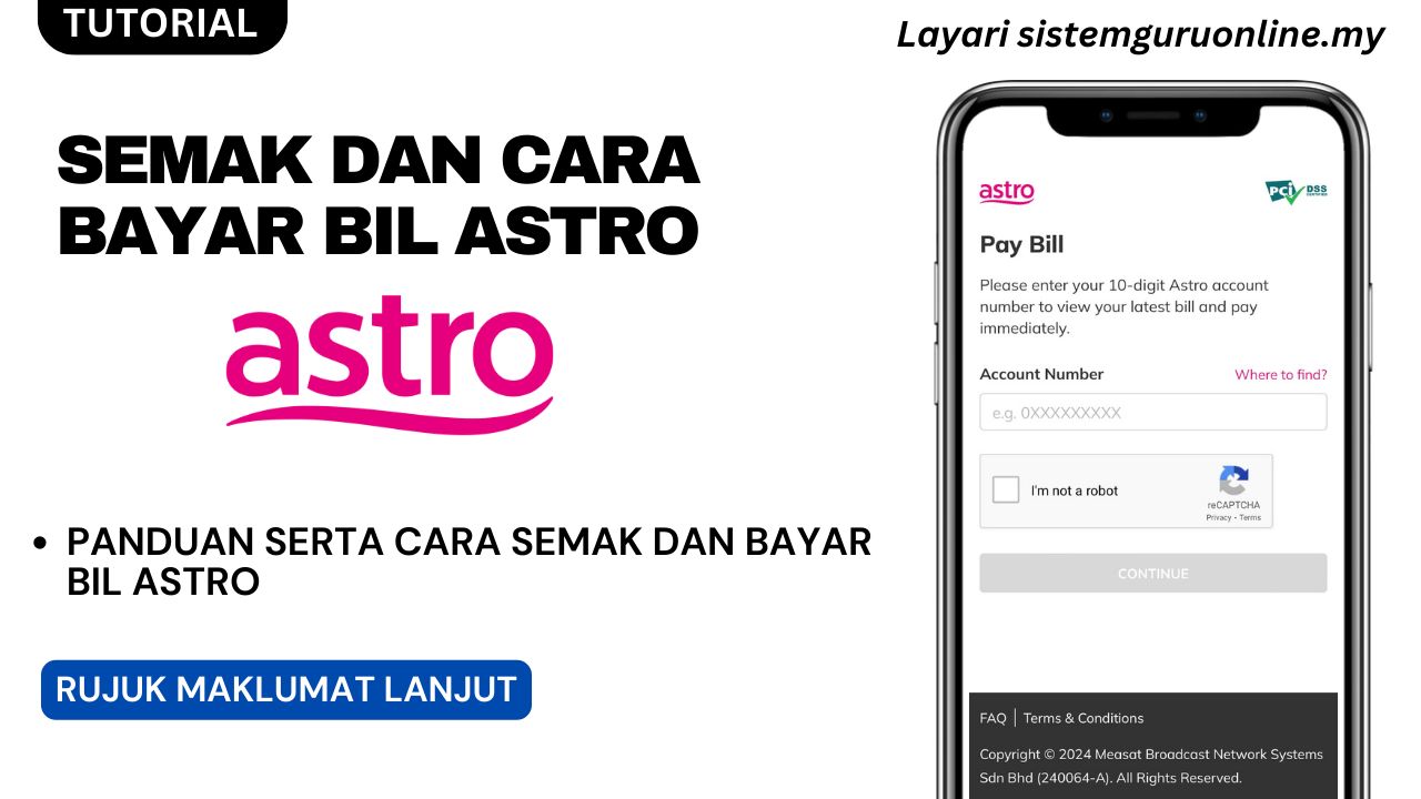 3 Cara Bayar Bil Astro Online Dan Cara Semak Akaun Astro