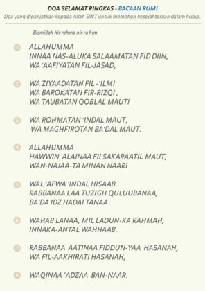 1 Bacaan Doa Selepas Solat Dalam Rumi Yang Pendek