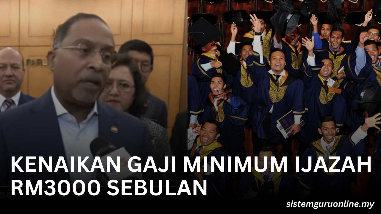 Kenaikan Gaji Minimum Ijazah RM3000 Sebulan