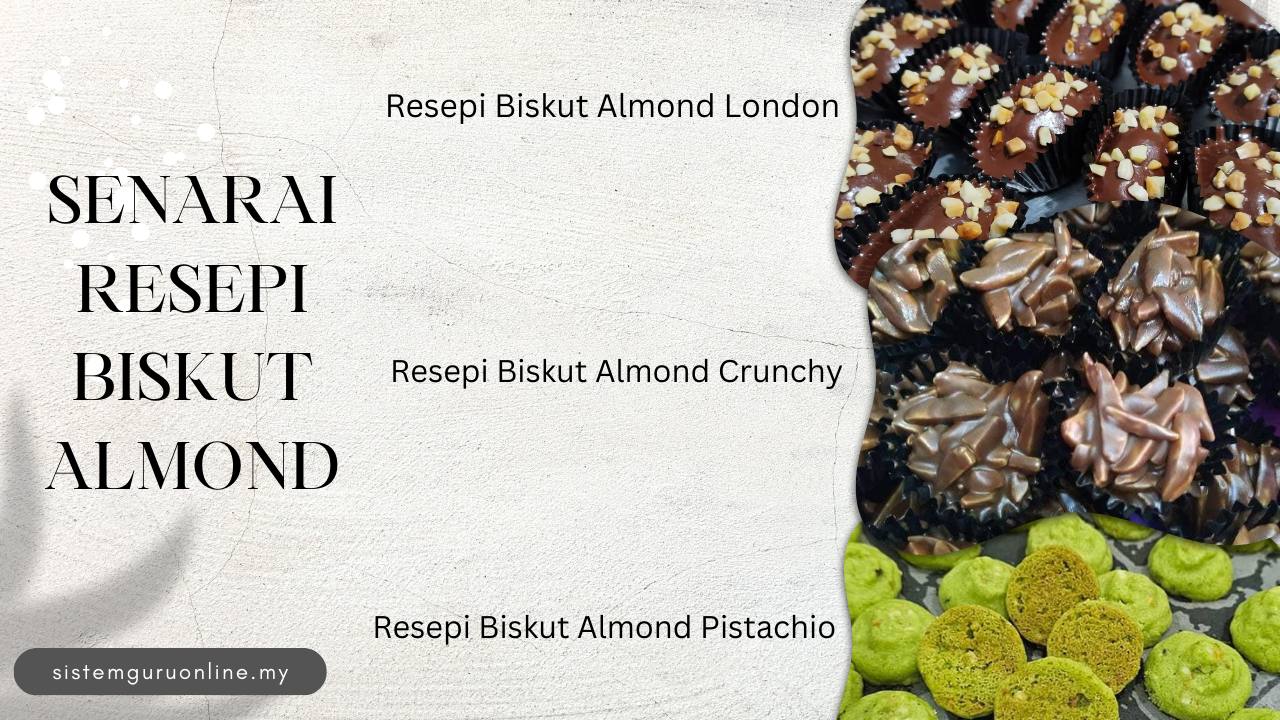Himpunan Resepi Biskut Almond Ringkas Untuk Hari Raya