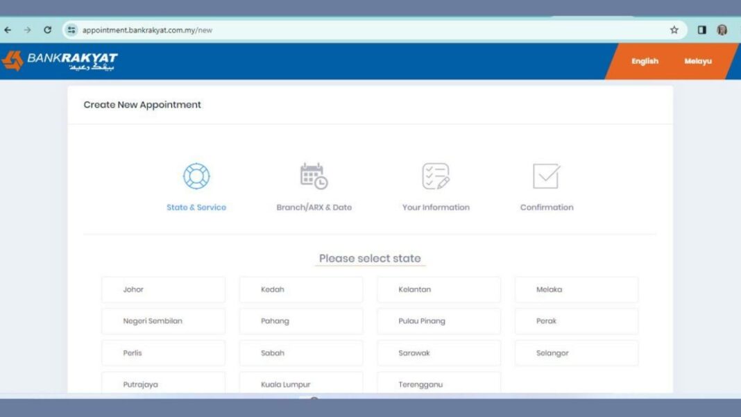 Cara Buat Temujanji Bank Rakyat Melalui E-Janji Temu Bank Rakyat