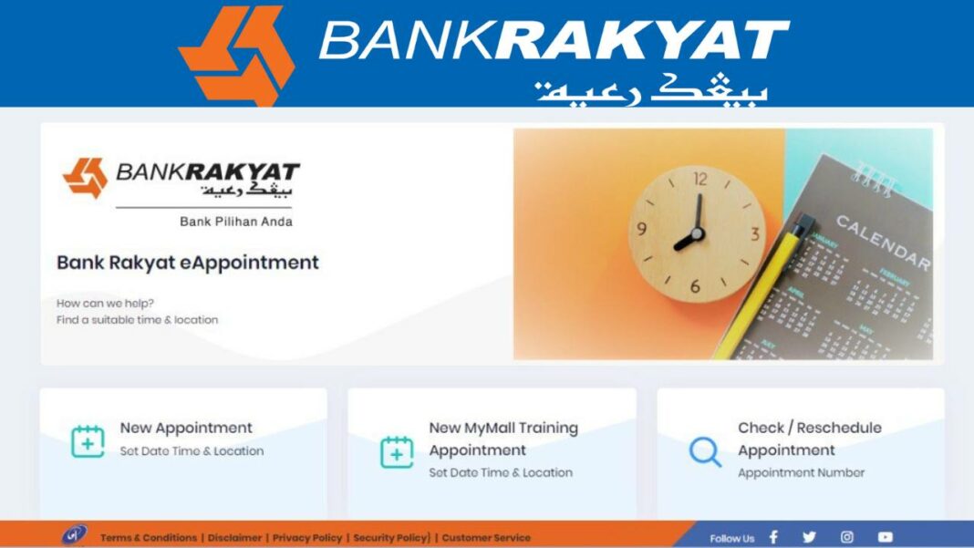 Cara Buat Temujanji Bank Rakyat Melalui E-Janji Temu Bank Rakyat