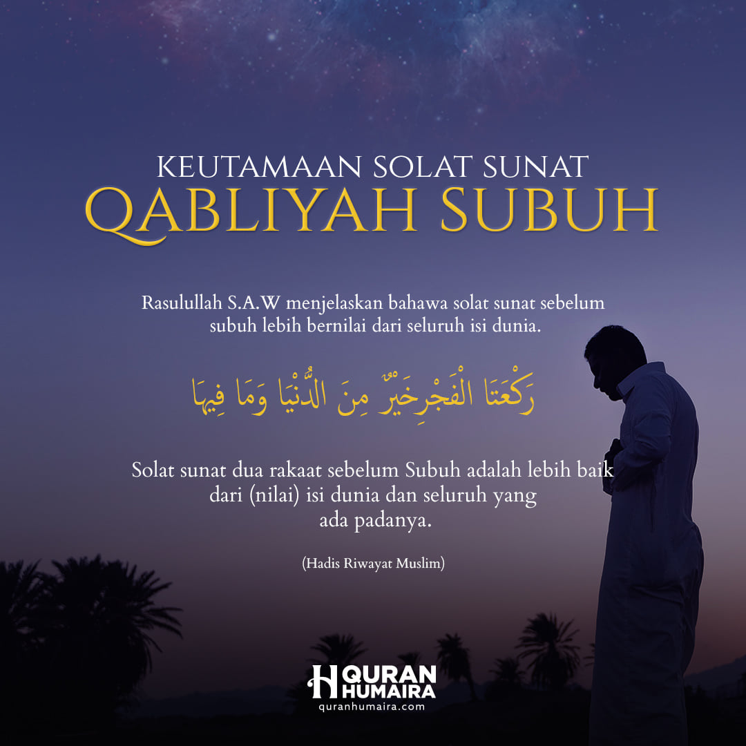 Cara Mendirikan Solat Sunat Sebelum Subuh Dan Kelebihannya