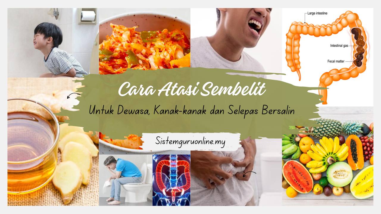 Panduan Dan Cara Atasi Sembelit Bagi Dewasa, Kanak-Kanak Dan Selepas ...