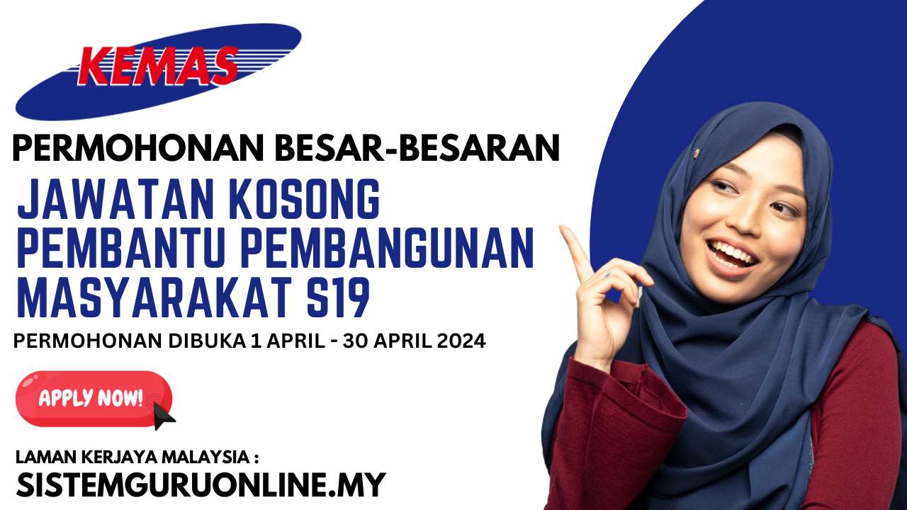 Pengambilan Besar-Besaran Jawatan Kosong KEMAS 2024