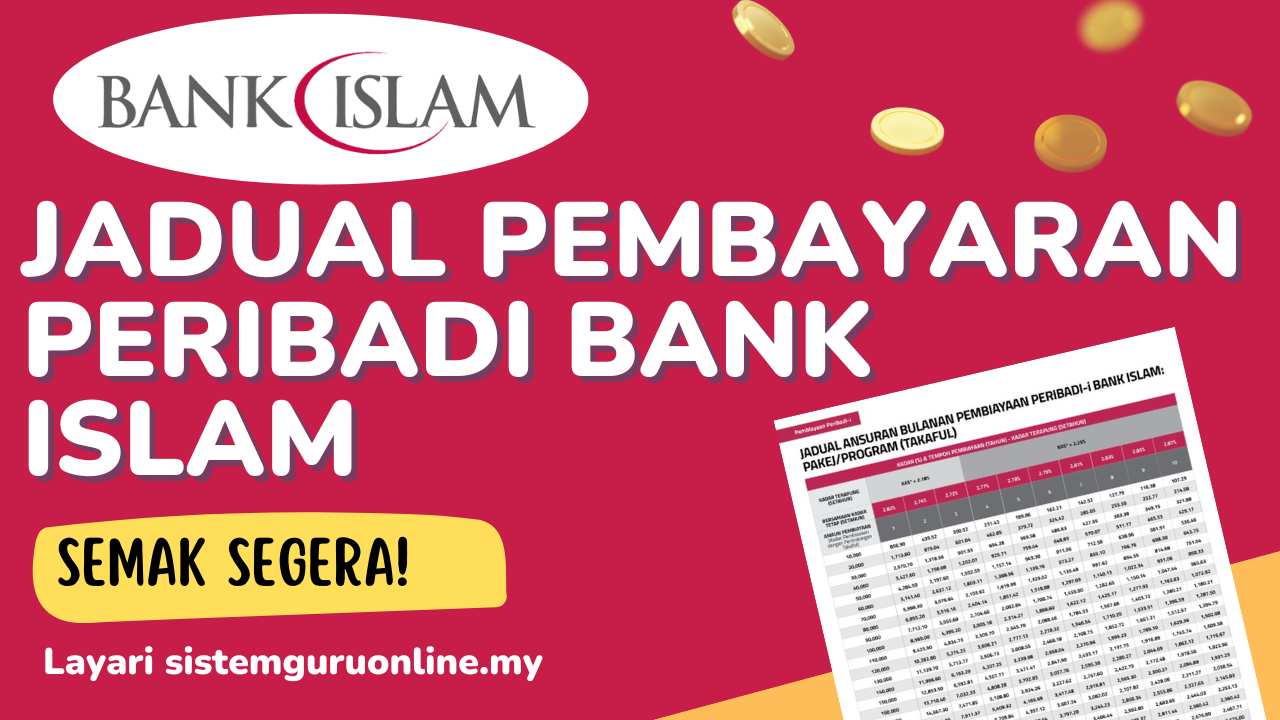 Jadual Pembayaran Peribadi Bank Islam Serta Penerangan Jenis Pinjaman ...