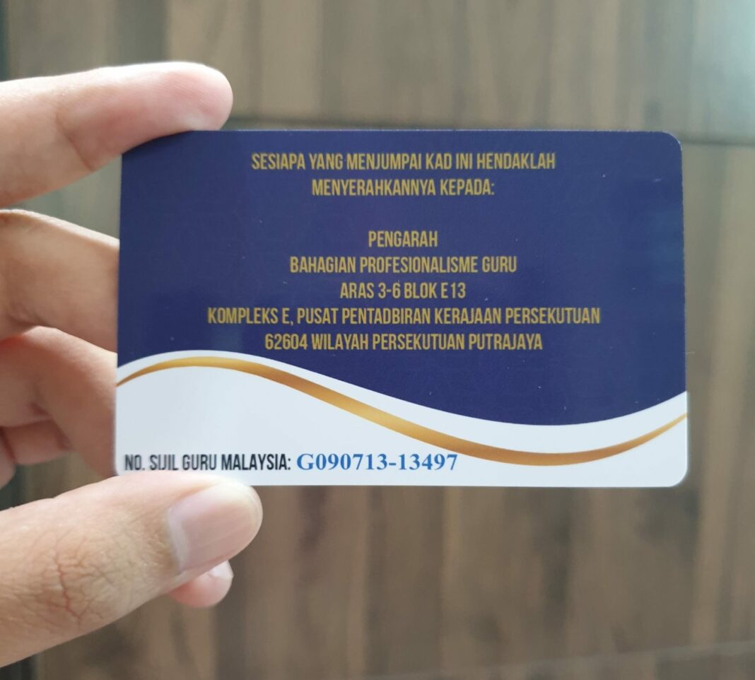 Cara Buat Kad Guru Malaysia Online Dan Cara Dapatkan Sijil Guru Malaysia