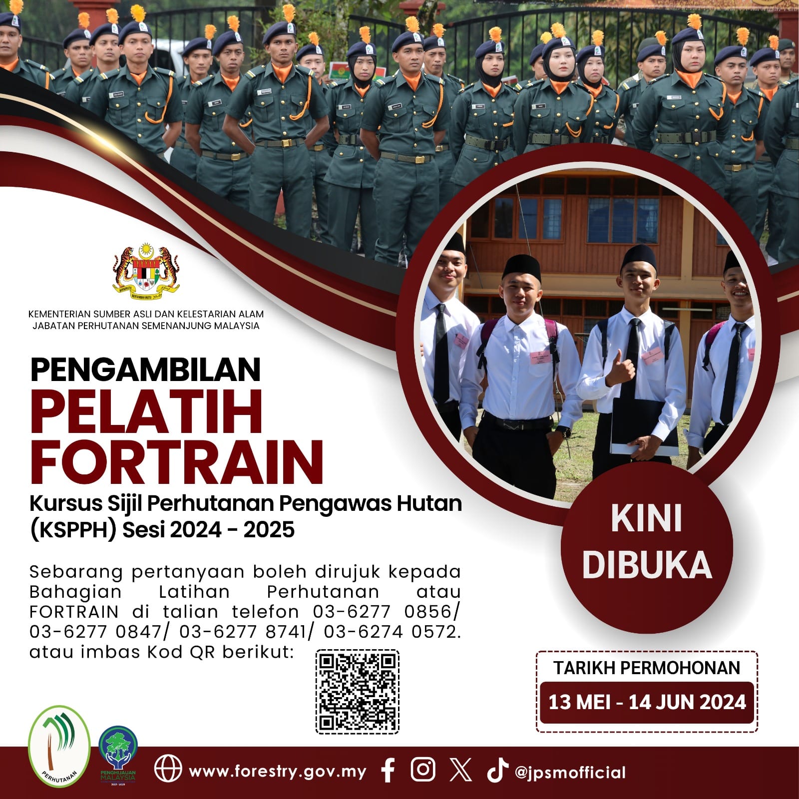 Permohonan Tajaan Kursus Pengawas Hutan 2024 Dibawah Institut Latihan ...