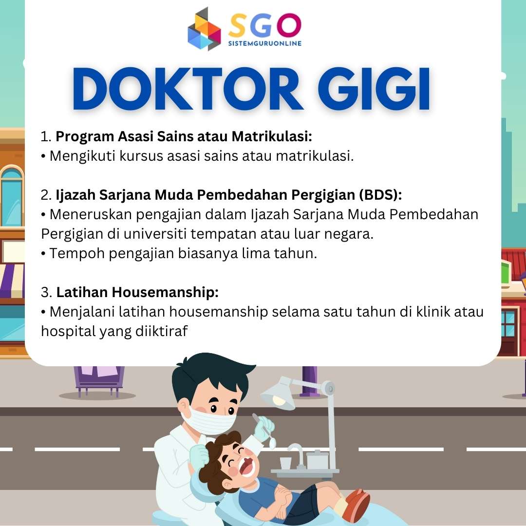Tips Laluan Jadi Doktor Gigi Untuk Pelajar Lepasan SPM