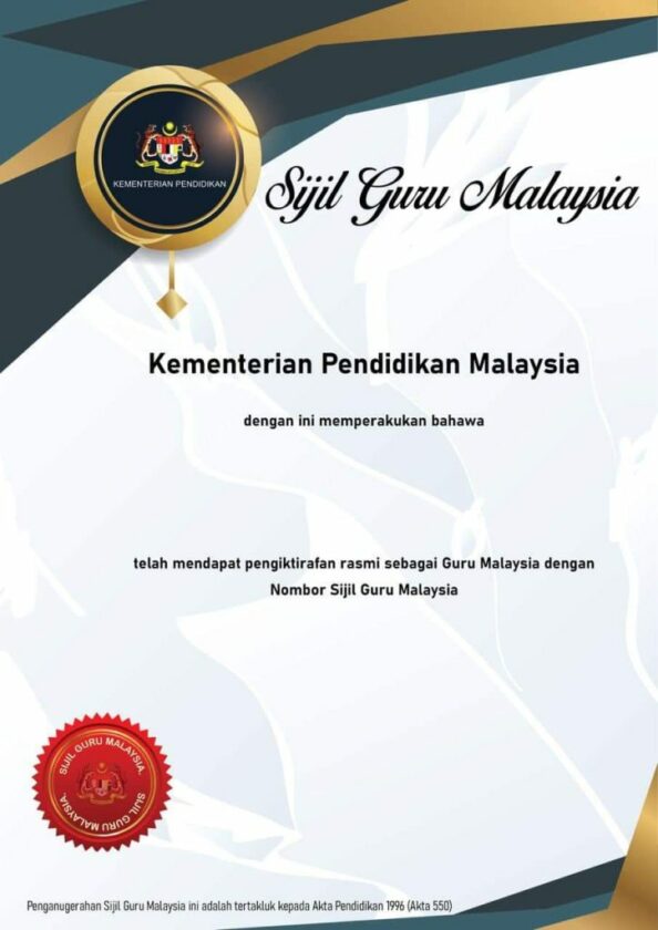 Cara Buat Kad Guru Malaysia Online Dan Cara Dapatkan Sijil Guru Malaysia