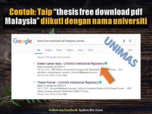 Panduan Dan Cara Cari Thesis Dan Assingment PDF Universiti Awam Malaysia Serta 43 Senarai Laman ...