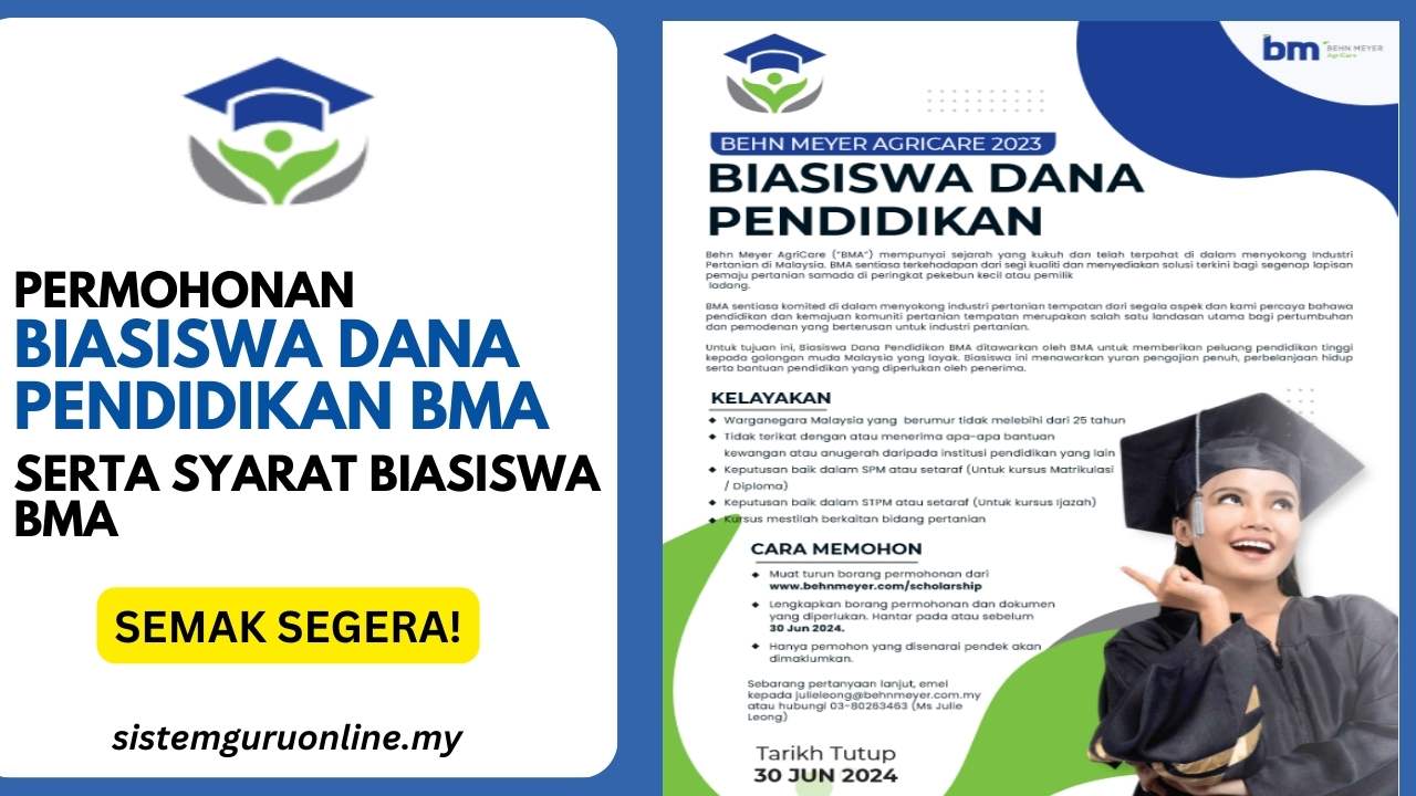Permohonan Biasiswa Dana Pendidikan BMA Untuk Pelajar Lepasan SPM