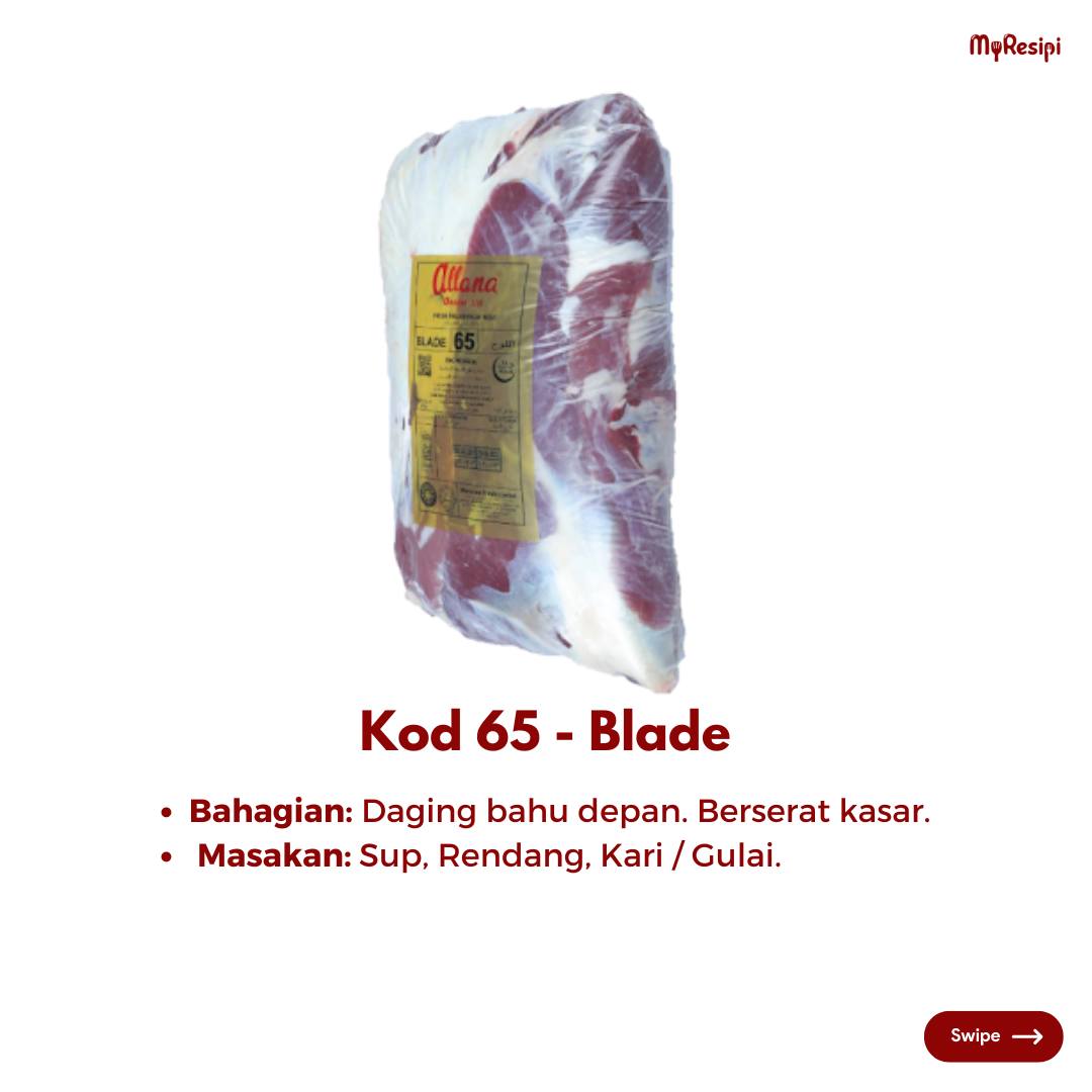 Senarai Nombor Kod Daging Allana Serta Cara Masakan Dan Bahagian Daging ...