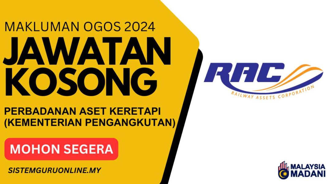 Pengambilan Jawatan Kosong RAC Ogos 2024