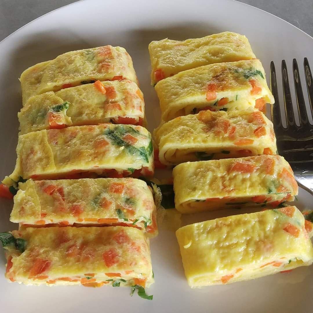 Resepi Telur Gulung Atau Egg Roll Yang Mudah Guna Beberapa Bahan