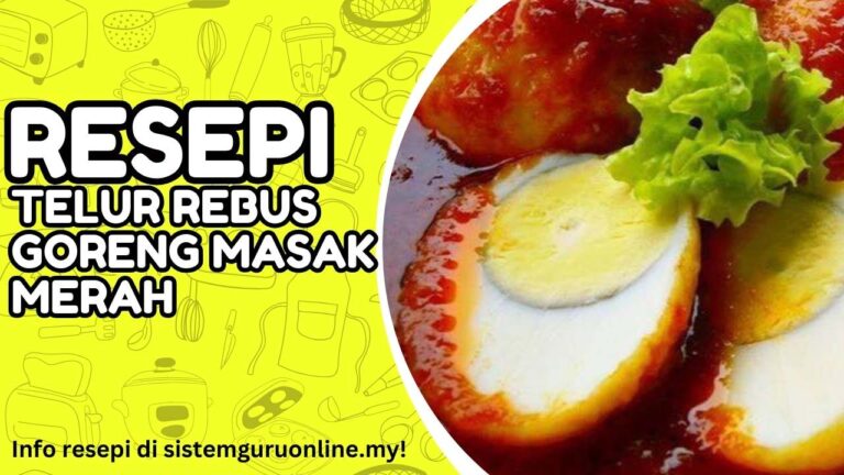 Resepi Telur Rebus Goreng Masak Merah Yang Mudah Guna Beberapa Bahan