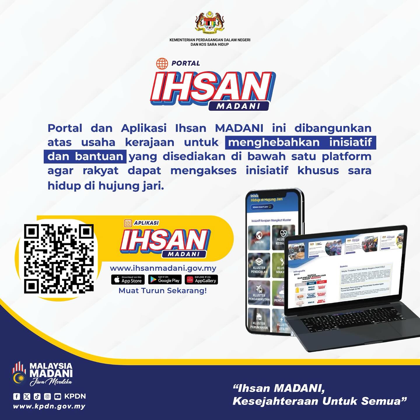 Panduan Portal Ihsan Madani Laman Semak Bantuan Rakyat Malaysia
