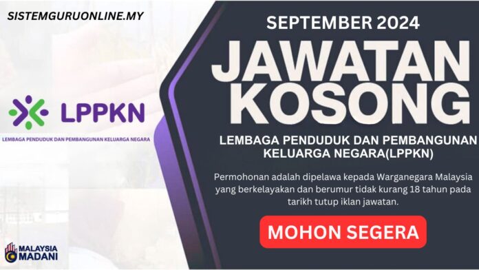 Pengambilan Jawatan LPPKN September 2024