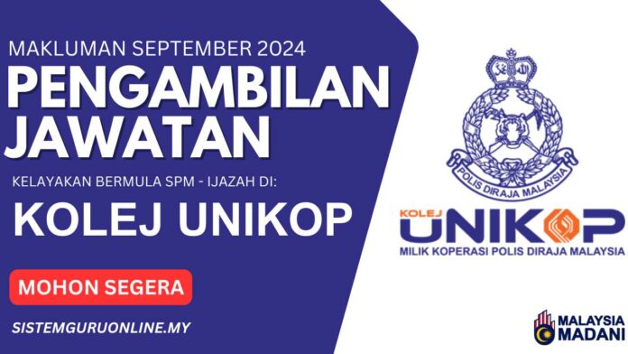 Pengambilan Jawatan UNIKOP September 2024