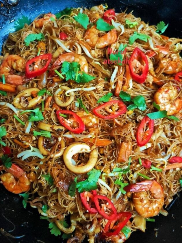 Resepi Bihun Goreng Seafood Simple Dan Sedap