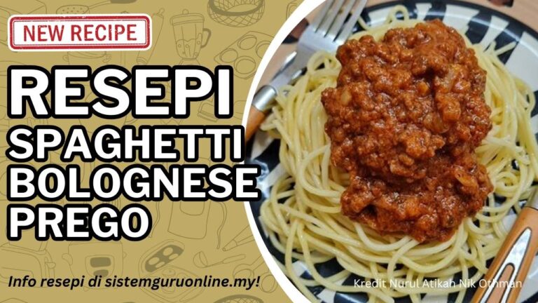 Resepi Spaghetti Bolognese Prego Simple Yang Guna Sos Prego Original