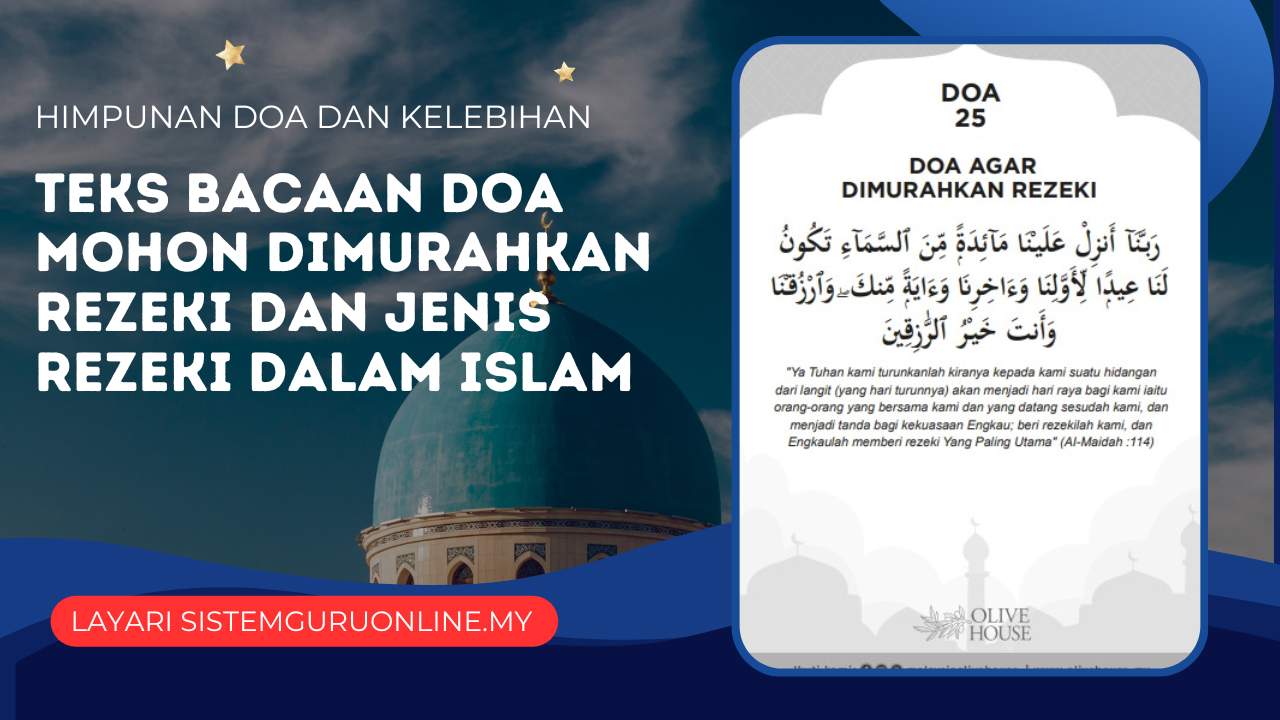 Teks Bacaan Doa Mohon Dimurahkan Rezeki Dan Jenis Rezeki Dalam Islam