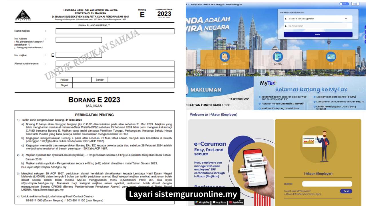 Tutorial Cara Isi Borang E LHDN Dan KWSP Online