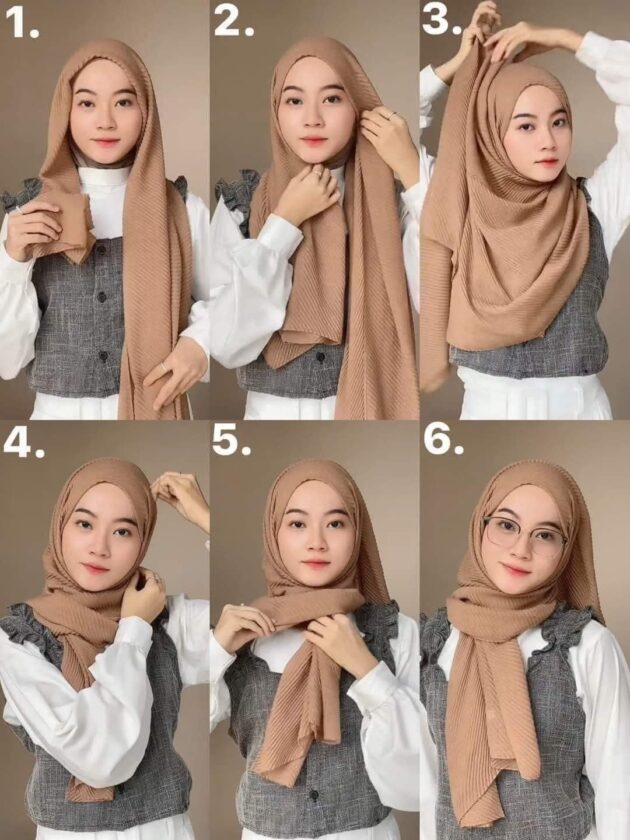 Himpunan Cara Pakai Shawl Simple Untuk Perempuan