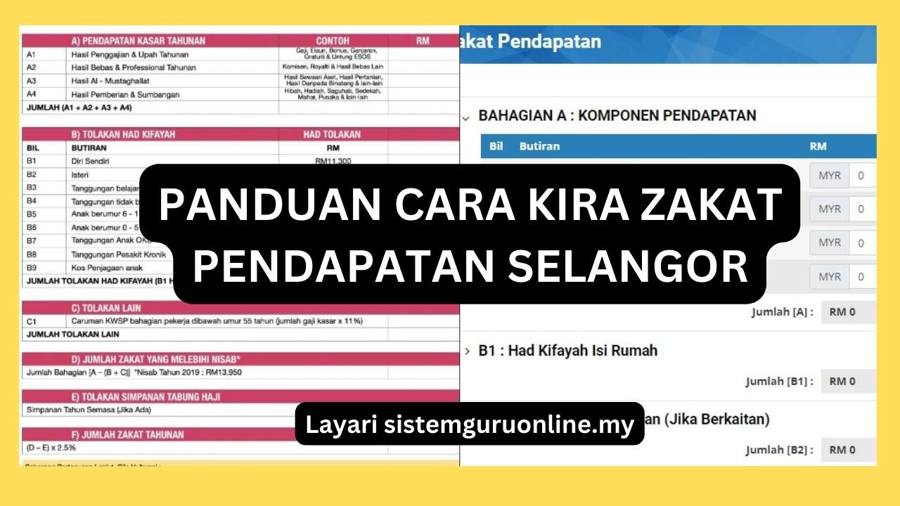 Panduan Cara Kira Zakat Pendapatan Selangor