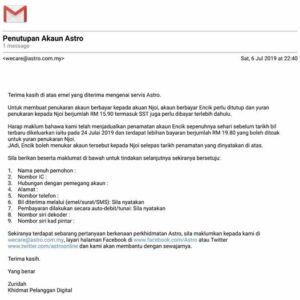Panduan Cara Terminate Astro Online Tanpa Perlu Ke Kaunter