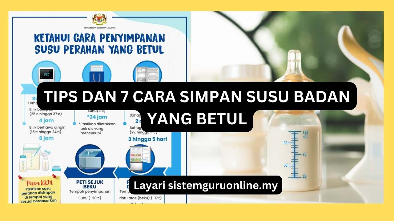 Tips Dan 7 Cara Simpan Susu Badan Yang Betul