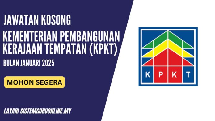 Pengambilan Jawatan KPKT Januari 2025 Minima SPM