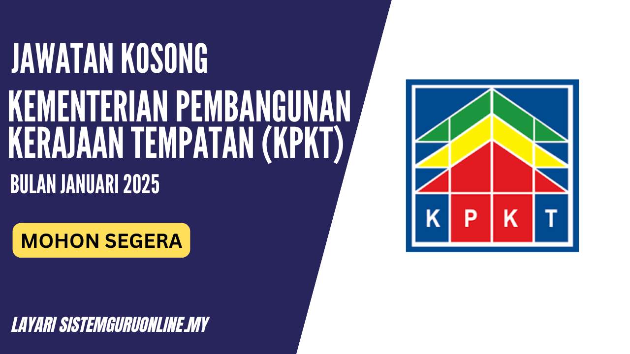 Pengambilan Jawatan KPKT Januari 2025 Minima SPM