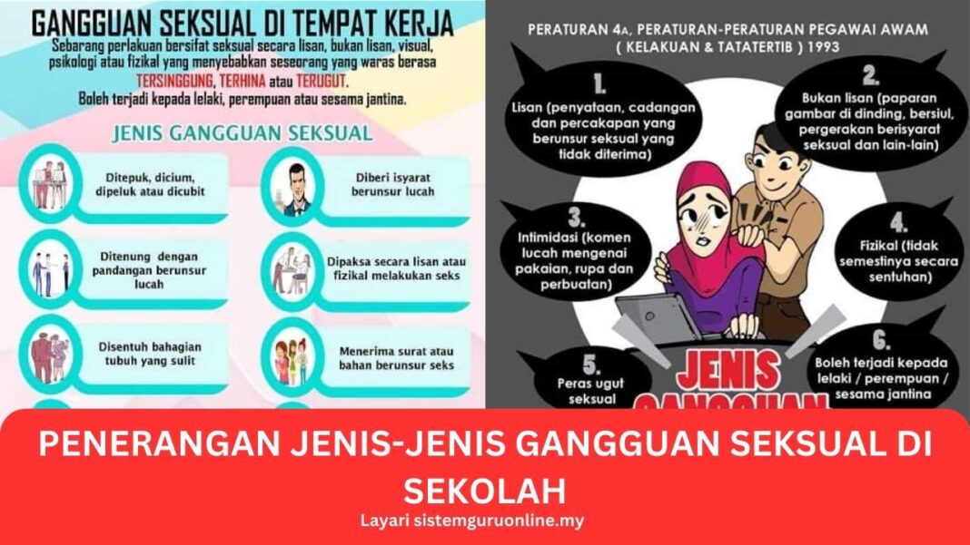 Penerangan Jenis-Jenis Gangguan Seksual Di Sekolah