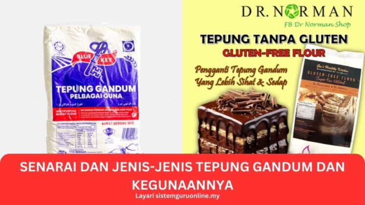 Senarai Dan Jenis-Jenis Tepung Gandum Dan Kegunaannya