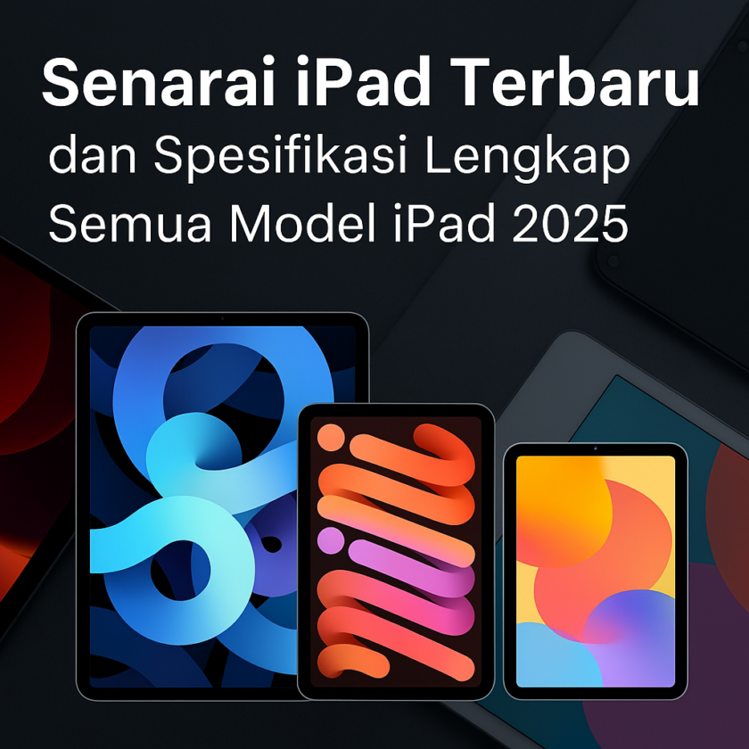 Senarai IPad Terbaru 2025 Dan Spesifikasi Lengkap Semua Model IPad Latest